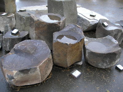 Bronze Basalt Bowls | Stone Columns & Bowls