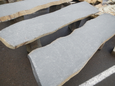 Black Basalt Benches | Stone Garden Furniture and Elements