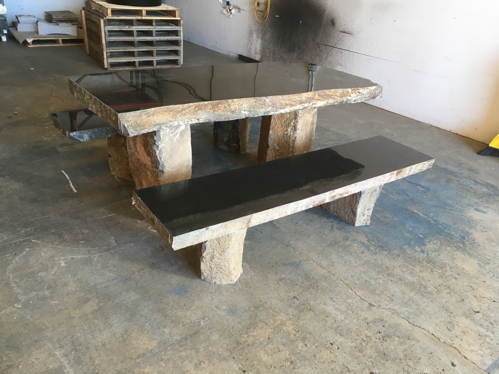 Basalt Dining Table | Stone Garden Furniture and Elements