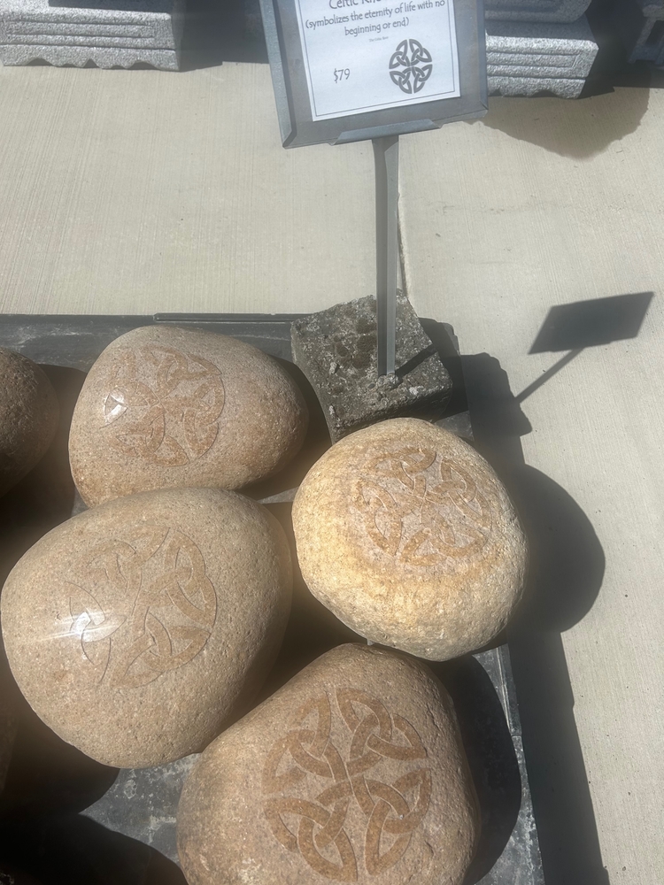 Celtic symbol stones | Stone Garden Furniture and Elements