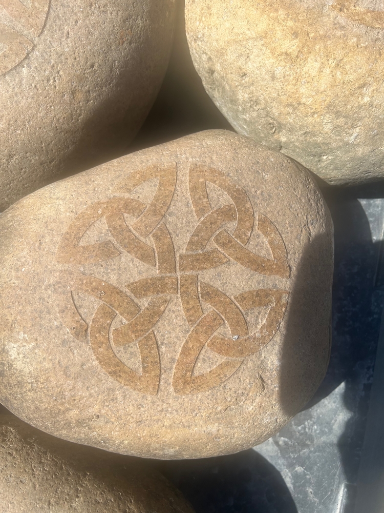 Celtic symbol stones | Stone Garden Furniture and Elements