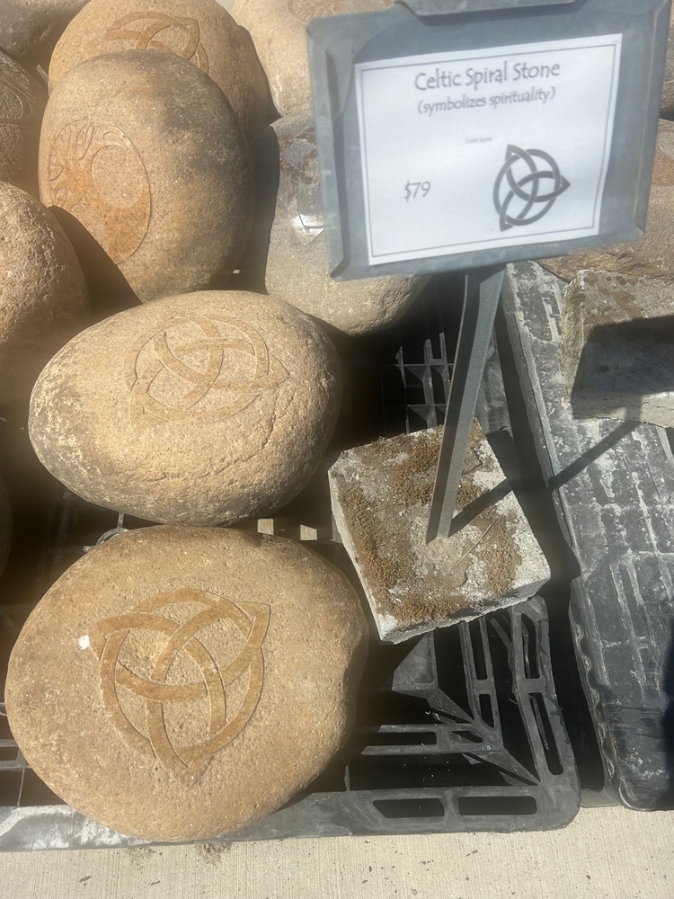 Celtic symbol stones | Stone Garden Furniture and Elements