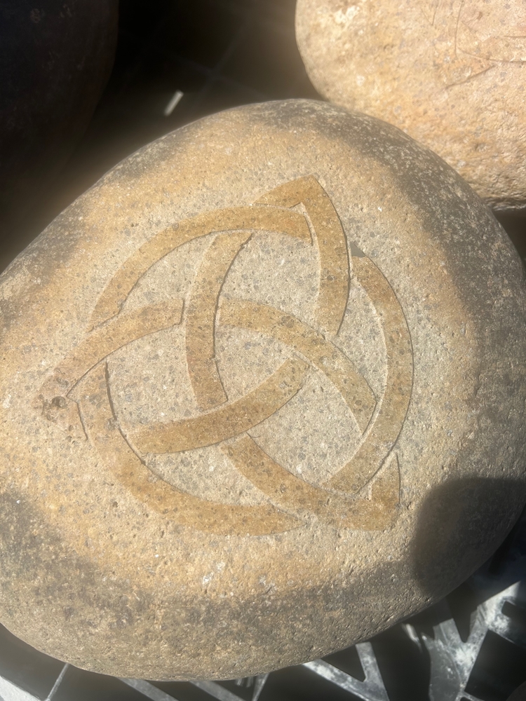 Celtic symbol stones | Stone Garden Furniture and Elements
