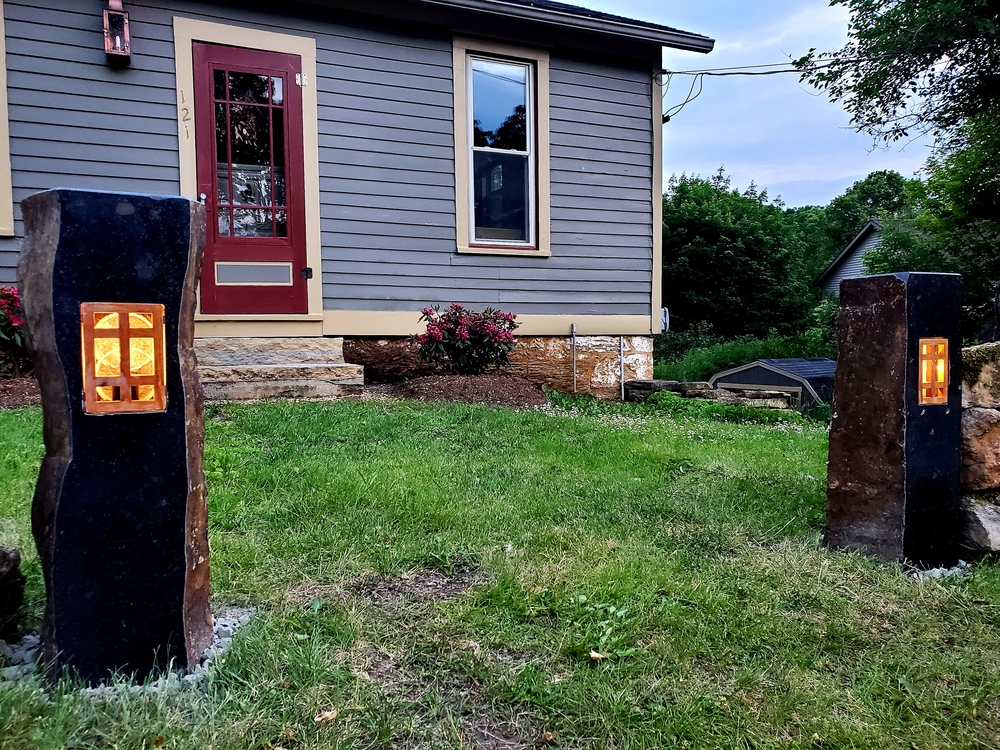 BASALT COLUMN LANTERN | Japanese Stone Lanterns & Basins